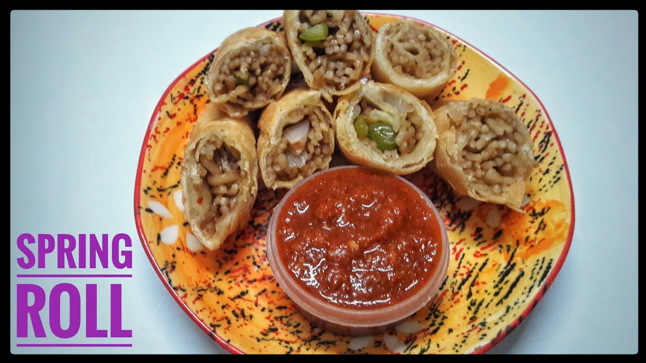 Spring roll noodles recipe | how to make noodles spring roll recipe ...