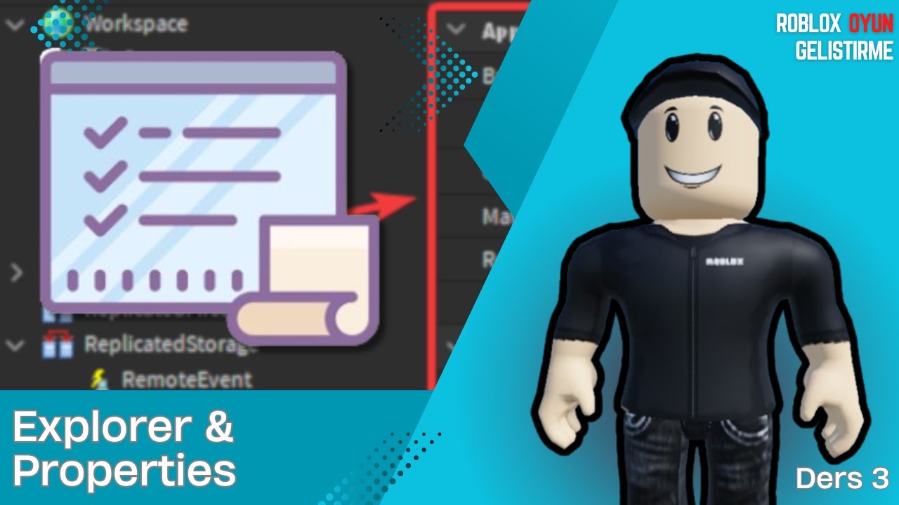 Roblox Studio Explorer ve Properties Pencereleri - Ders 3 - YouTube