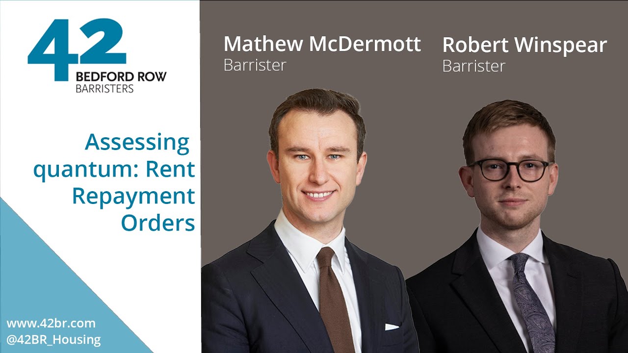 Assessing Quantum: Rent Repayment Orders - YouTube
