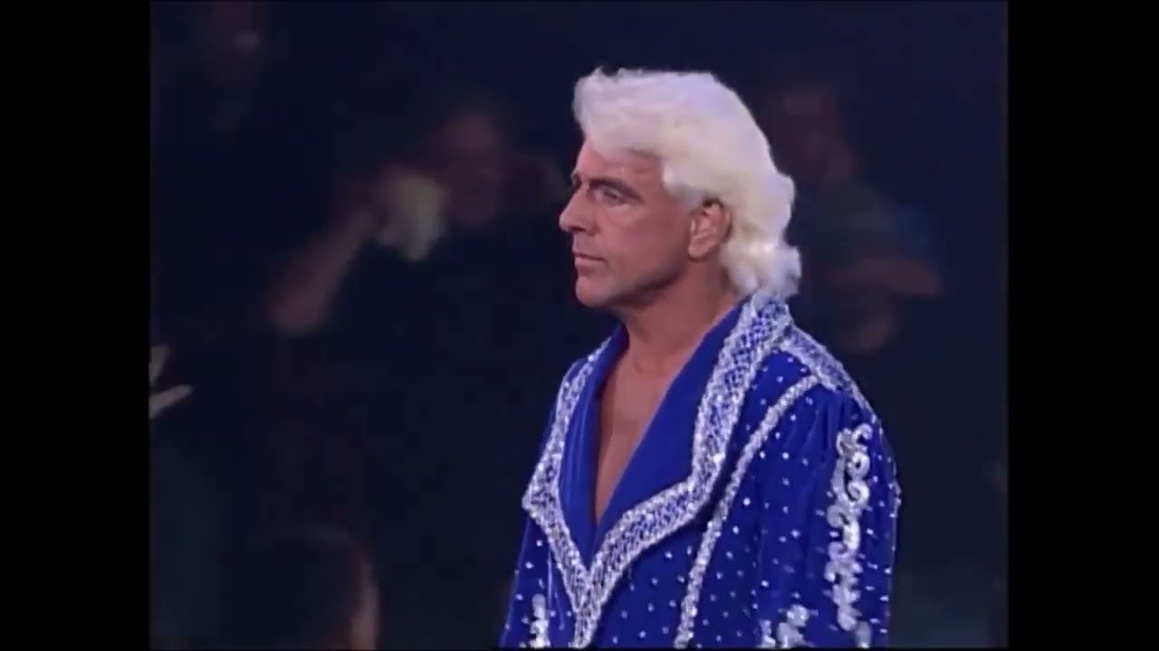 Ric Flair's last ever entrance as WCW World Heavyweight Champion | WCW ...