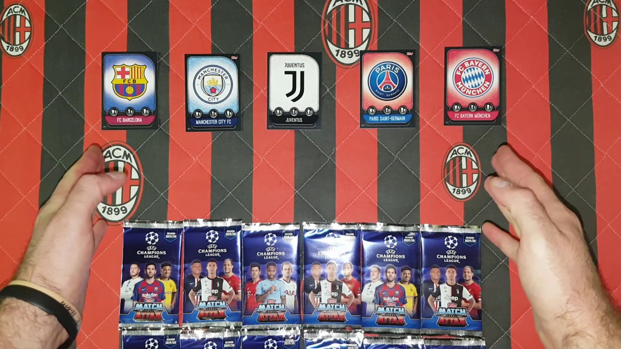 TOPPS CHAMPIONS LEAGUE 19/20 - BARCA vs MC vs JUVE vs PSG vs BAYERN ...