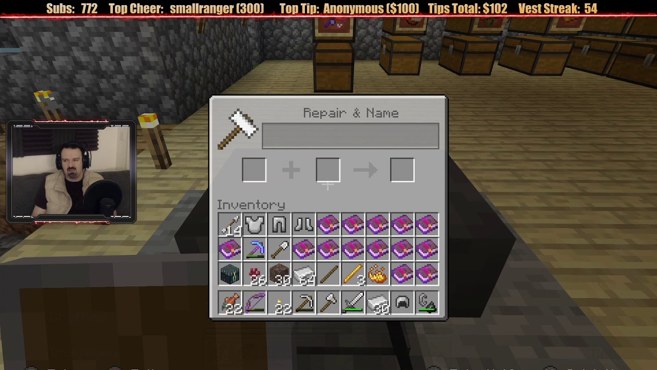 Minecraft "Chill Stream" April 27, 2020 pt1 - To Craft New Armor! - YouTube
