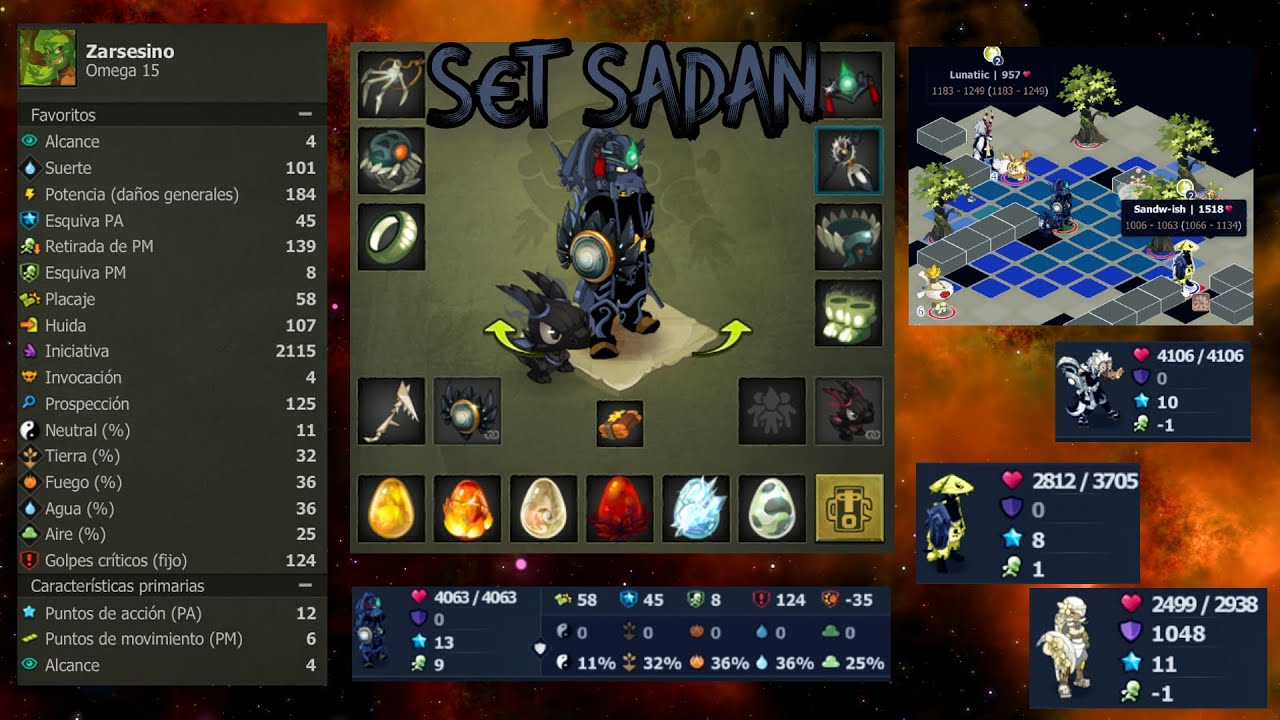Dofus Sadida Set Definitivo 4000+ de daño en un turno mientras drena ...