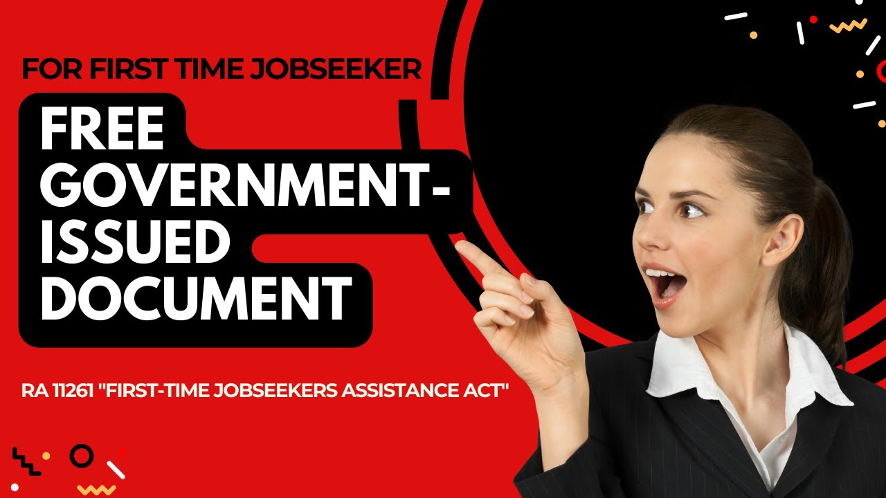 HOW TO AVAIL FREE GOVERNMENT-ISSUED DOCUMENT FOR FIRST TIME JOBSEEKER ...