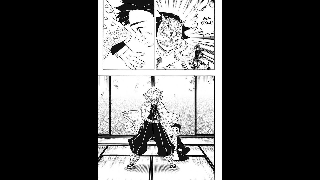 Zenitsu Sleeping Attack Manga Version with Anime Sounds - YouTube