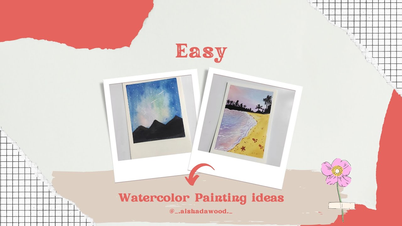 2 minute art | Watercolor painting | Easy painting | Painting for ...