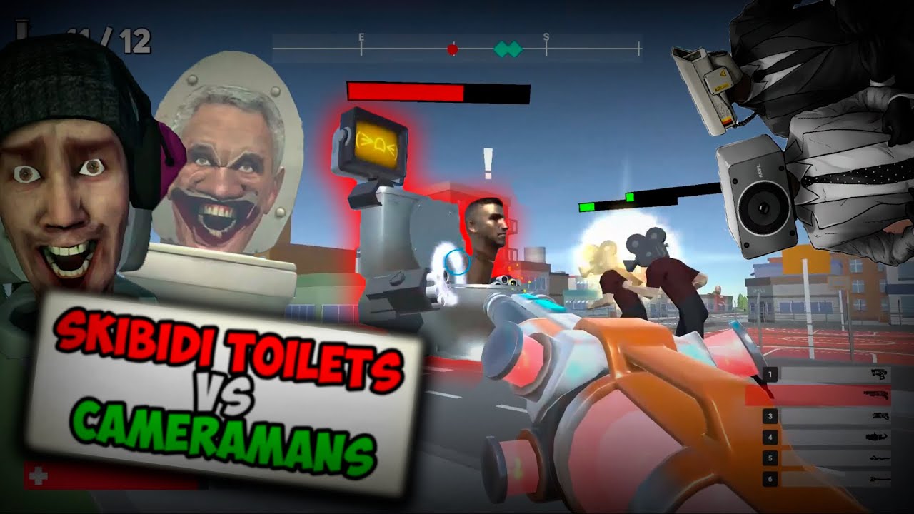 SKIBIDI TOILETS VS CAMERAMAN | EPIC BATTLE, GAME - YouTube