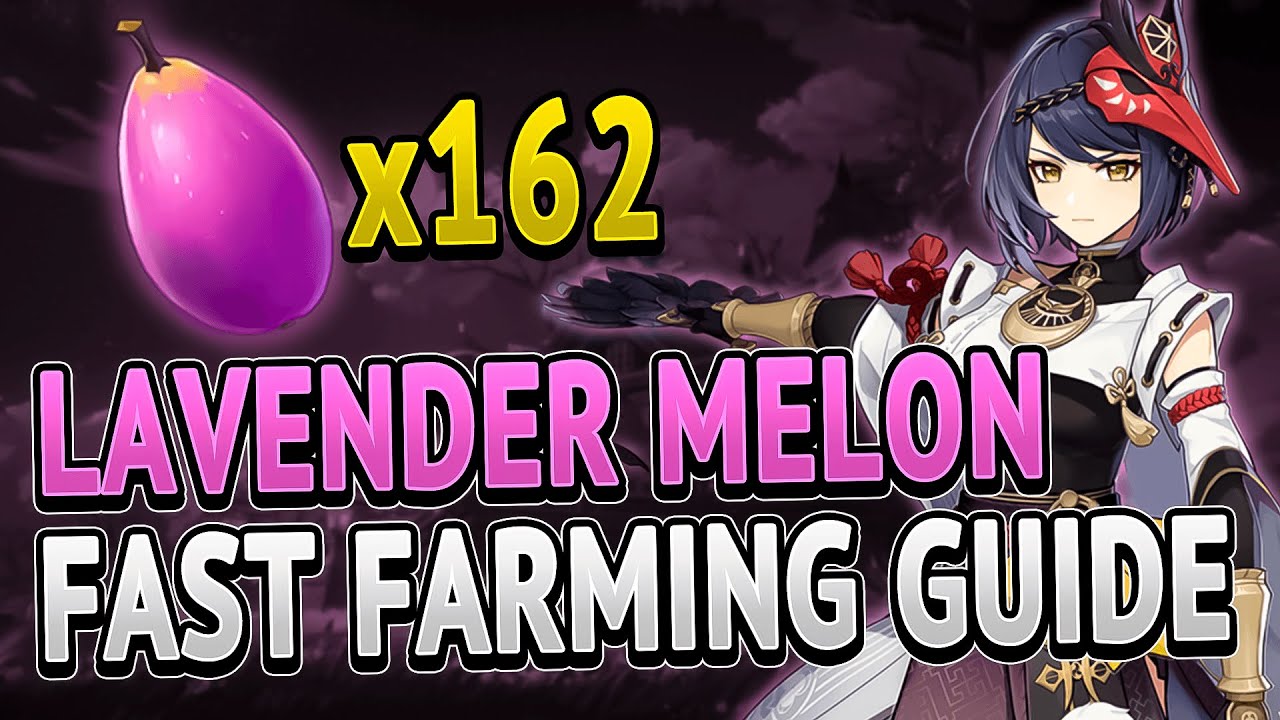 Lavender Melon 162 Locations FAST FARMING ROUTE | Genshin Impact 2.5 ...
