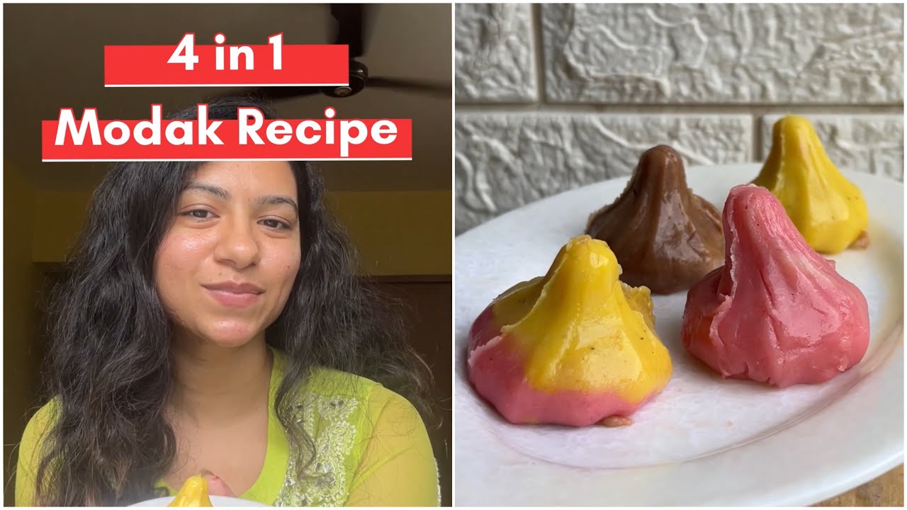 4 in 1 modak recipe | Modak recipe | Easy modak recipes | Ganesh Chaturthi special | Ganesh ...