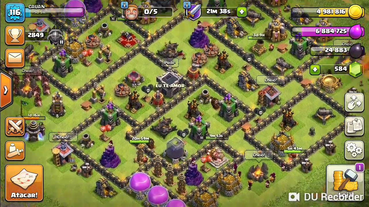 Layout cv 9 push e guerra ant pt-clash of clans - YouTube