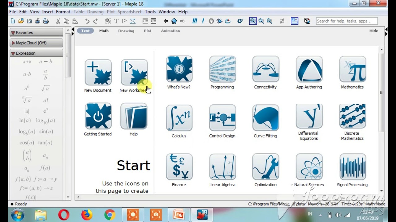 DIFFERENTIATION ON MAPLE APPLICATION - YouTube