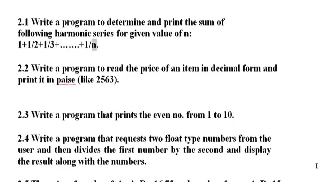 Learn C C Programming Problem Solution Ansi C Balagurusamy Chapter 2 21 22 Youtube