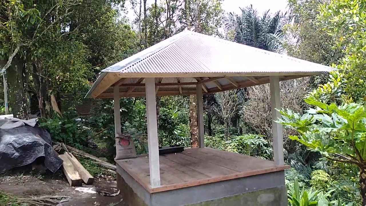 Part 2 - Konstruksi Bale Bengong Bali / Gazebo - YouTube