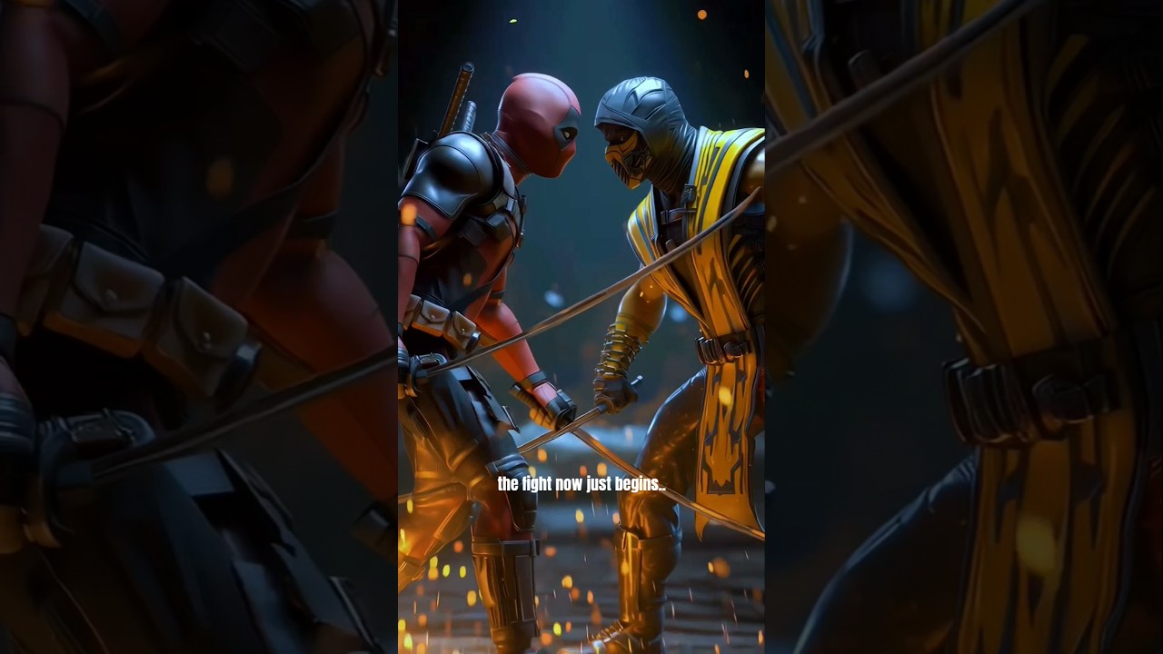 Deadpool VS Scorpion... Part 1 #marvel #youtubeshorts #mortalkombat # ...