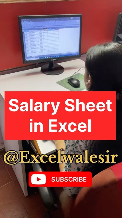 Salary Sheet in Excel #excelwalesir #exceltricks #ytshorts #exceltraining #computertips # ...