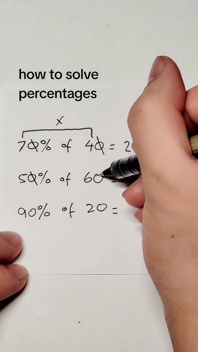 How to solve percentages #math - YouTube