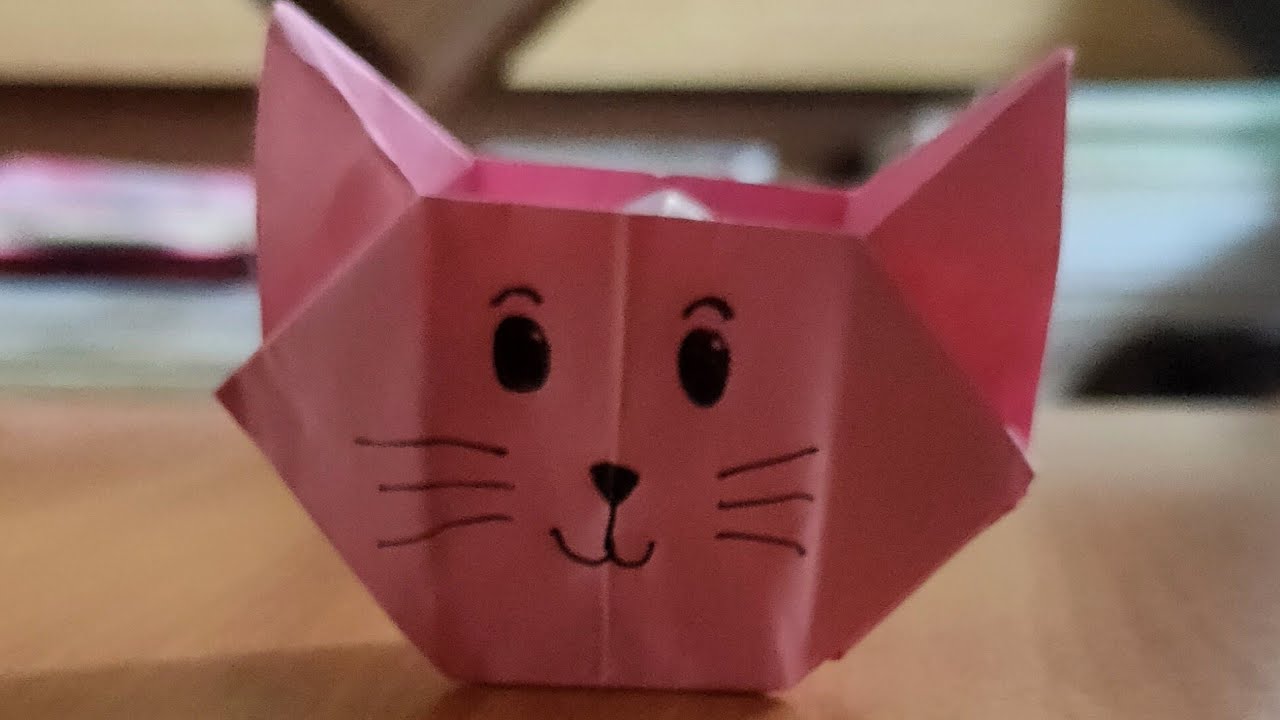Easy paper cat box 🐈 - YouTube