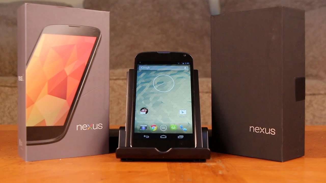LG Google Nexus 4 Unboxing and First Impressions - YouTube