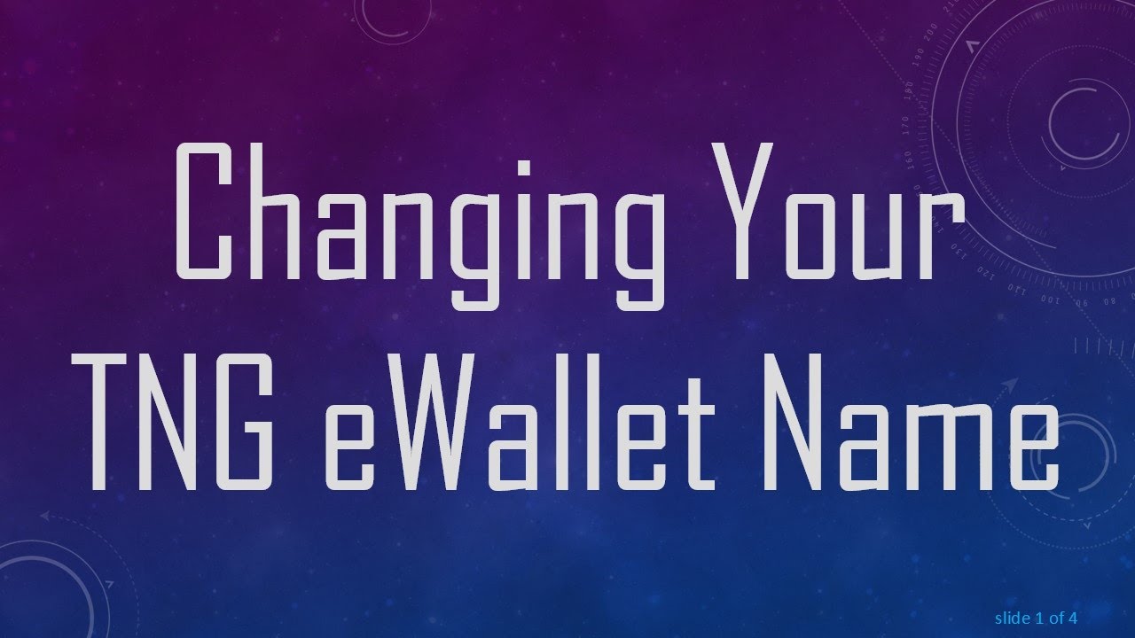 Changing Your TNG eWallet Name - YouTube