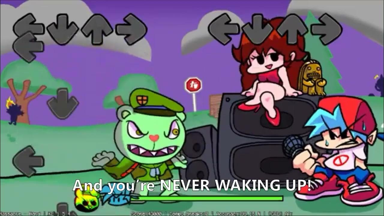 FNF Flippy Mod - Massacre (Lyrics by CorvidaeCurbade) - YouTube