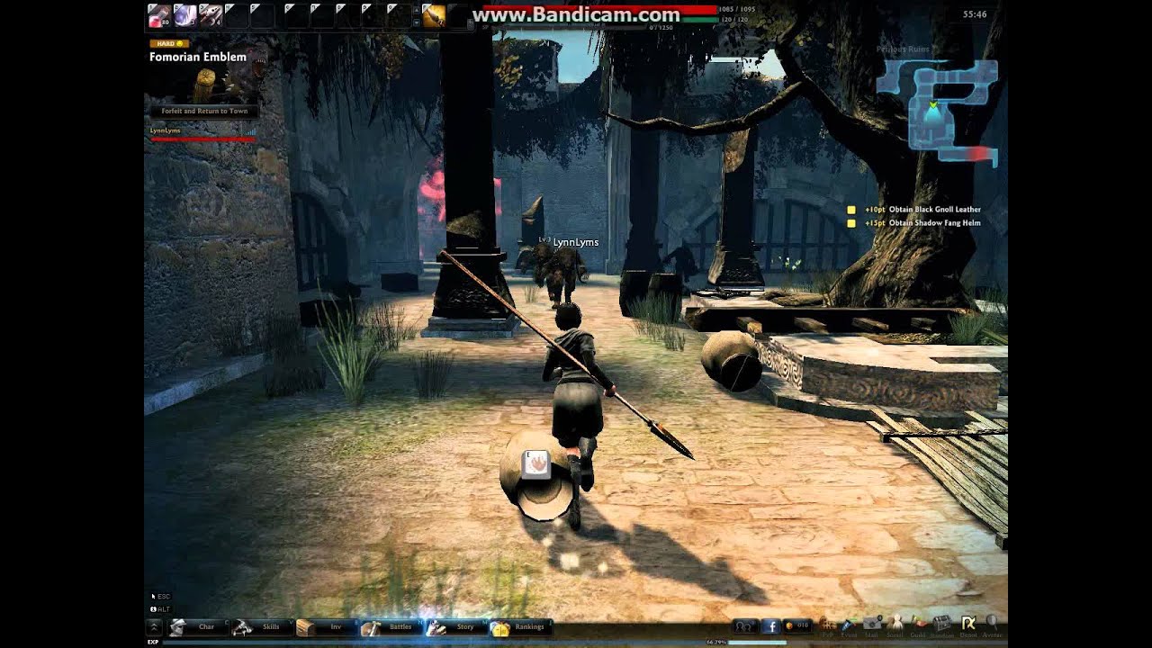 Vindictus - Lynn - Perilous Ruins (Fomorian Emblem) Hard Gameplay - YouTube