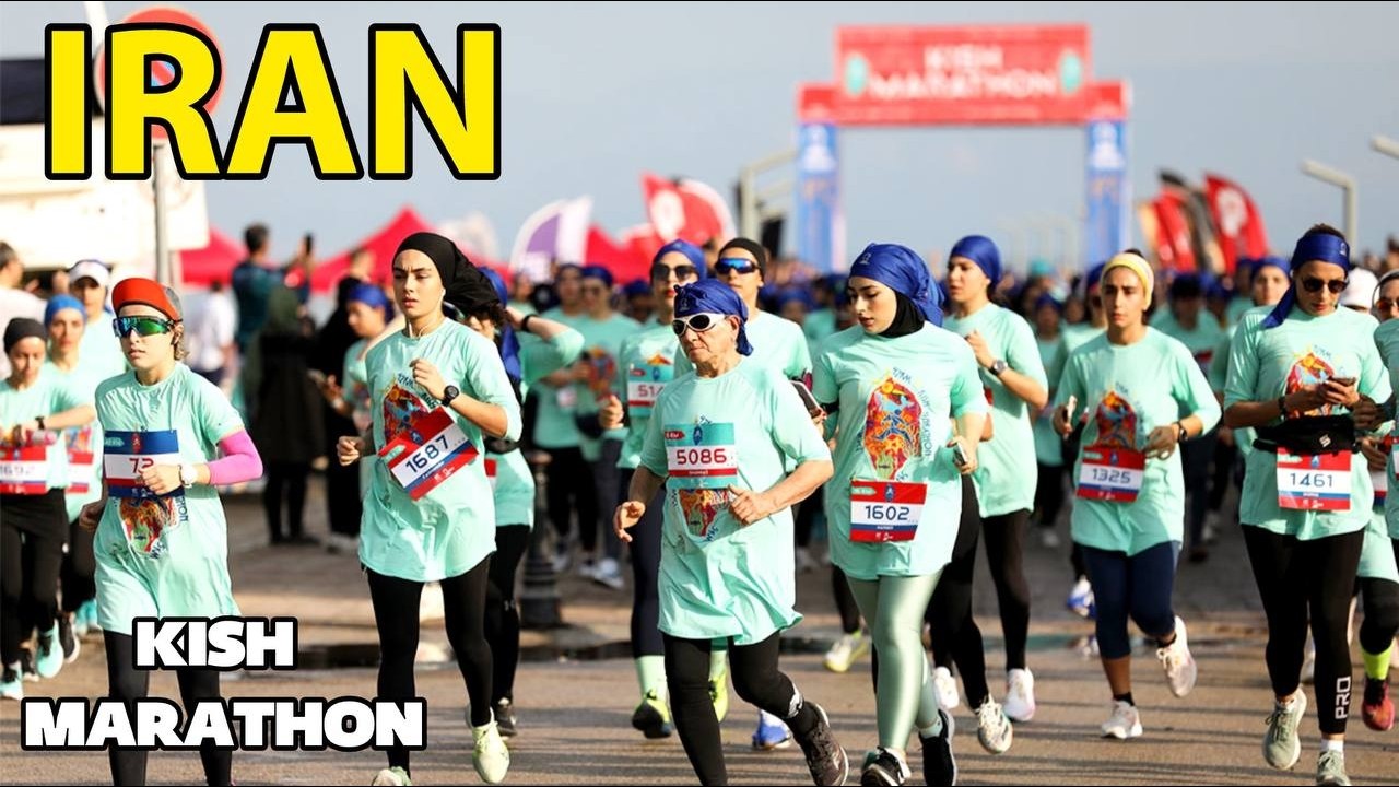 The largest and most controversial marathon in Iranian history on Kish ...