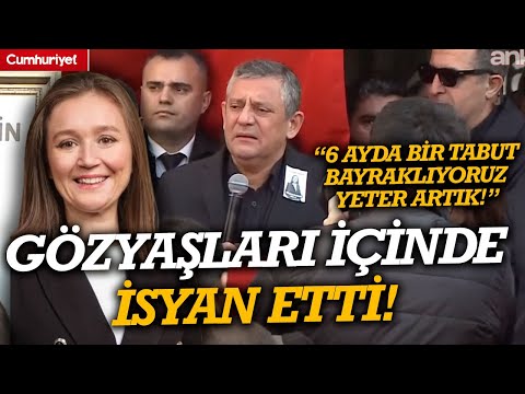Gülşah Durbay'a veda... Özgür Özel gözyaşları içinde isyan etti: \