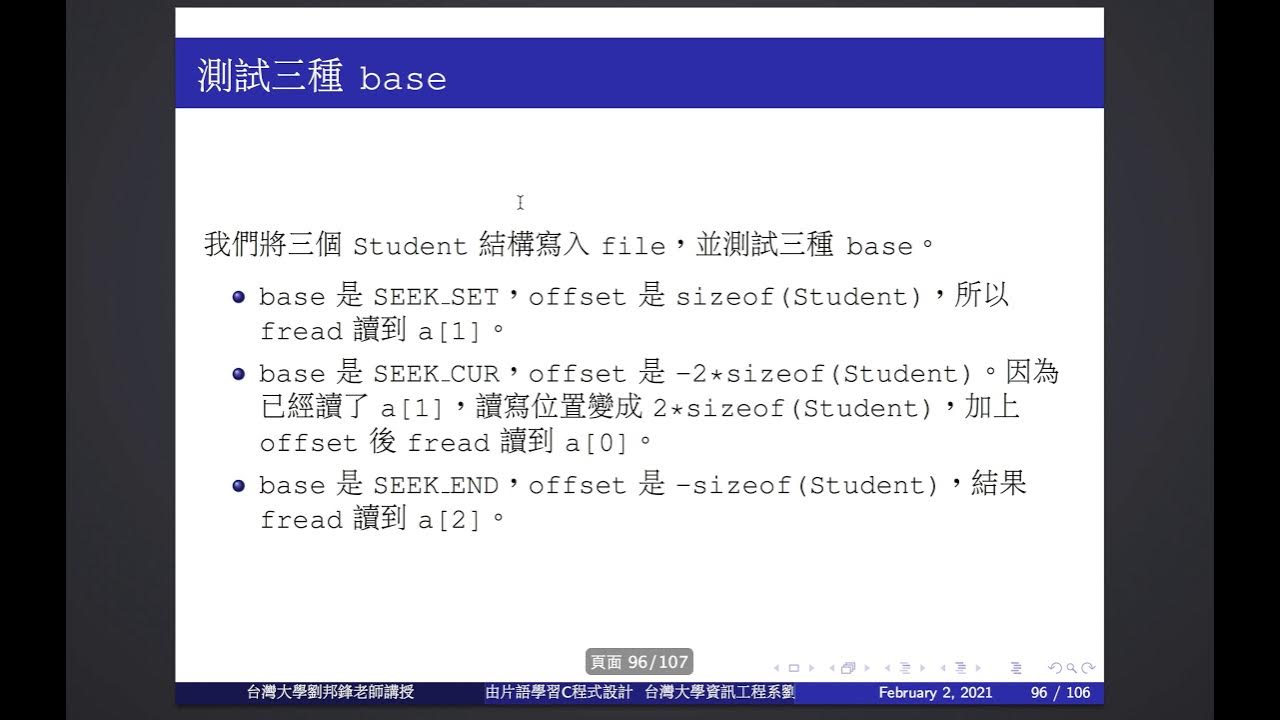 C2019 16 11 fseek - YouTube