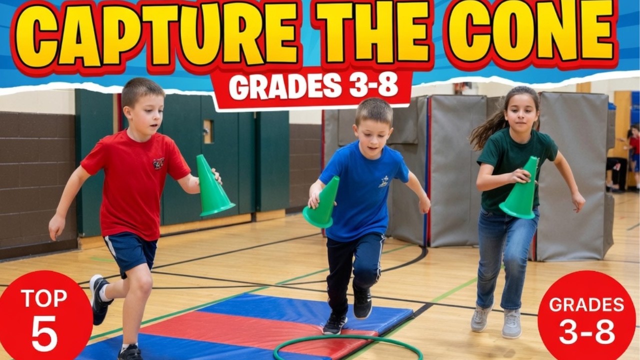Capture the Cone: Ultimate PE Game | Fun for All Grades! - YouTube