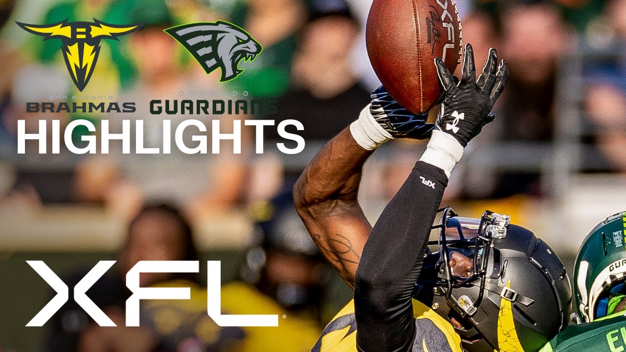 XFL - San Antonio Brahmas vs. Orlando Guardians (Highlights) - YouTube