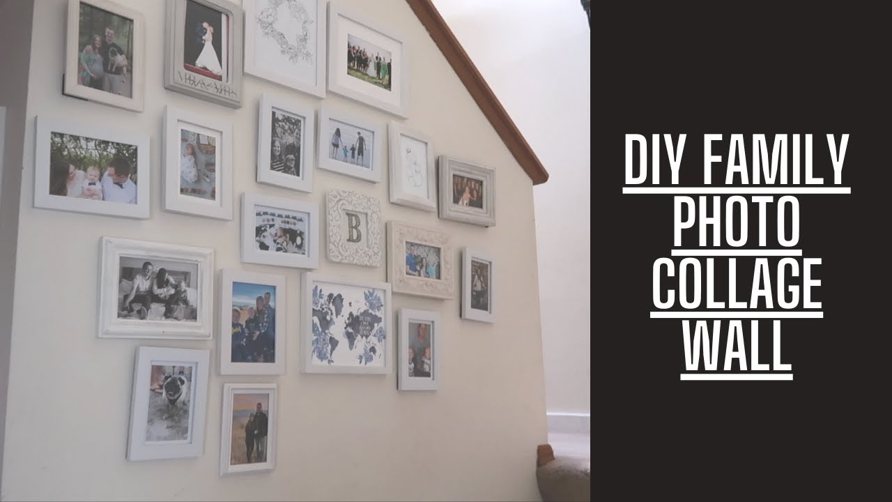 Make Your Own DIY PHOTO COLLAGE Frame for Wall Decoration - YouTube