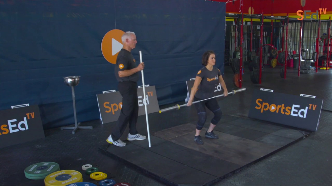 How to Do a Snatch Lift (No Blocks) | SportsEdTV - YouTube