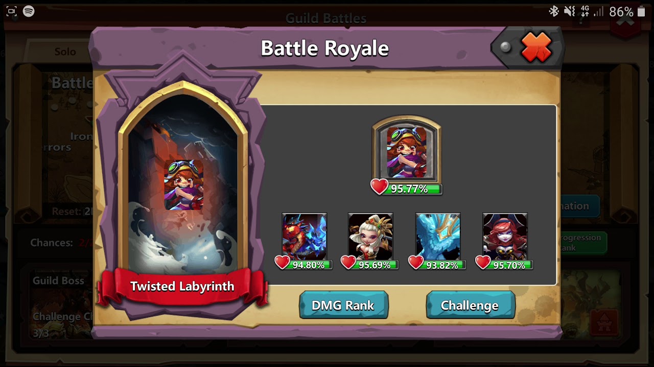 How to hit Ambrosia at Twisted Labyrinth in Battle Royale | CLASH OF ...