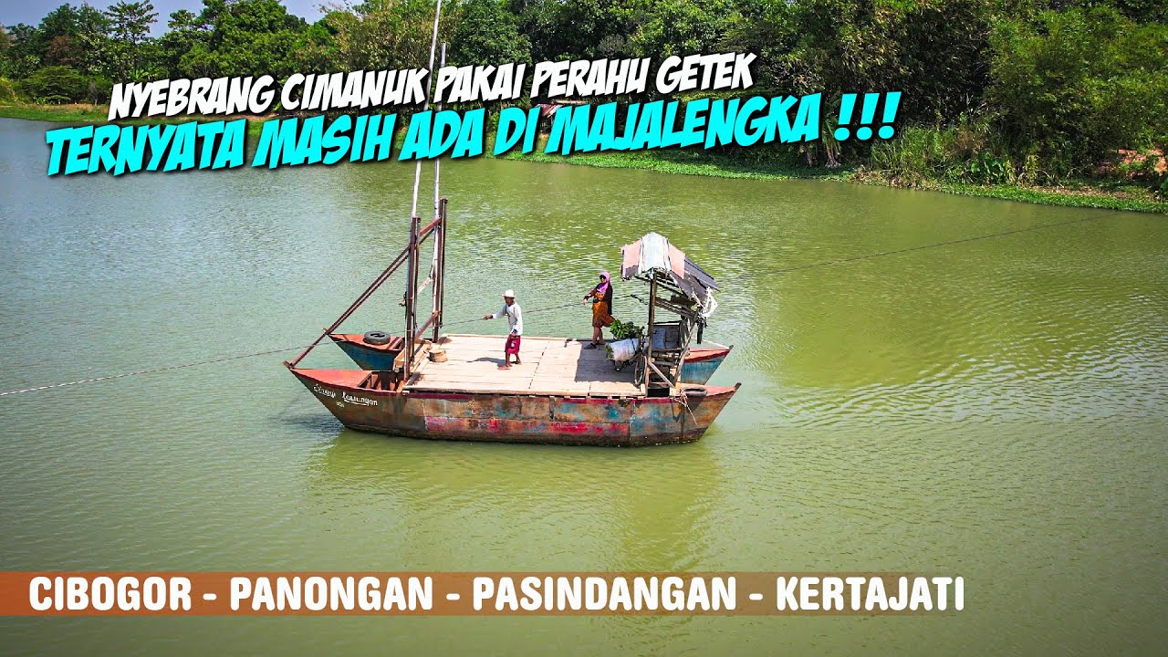 LEBIH DARI EXTREME ‼️ MOTORRUN NYEBRANG SUNGAI CIMANUK PAKAI PERAHU ...