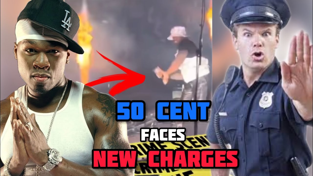 50 cent faces charges after throwing mic off stage - YouTube