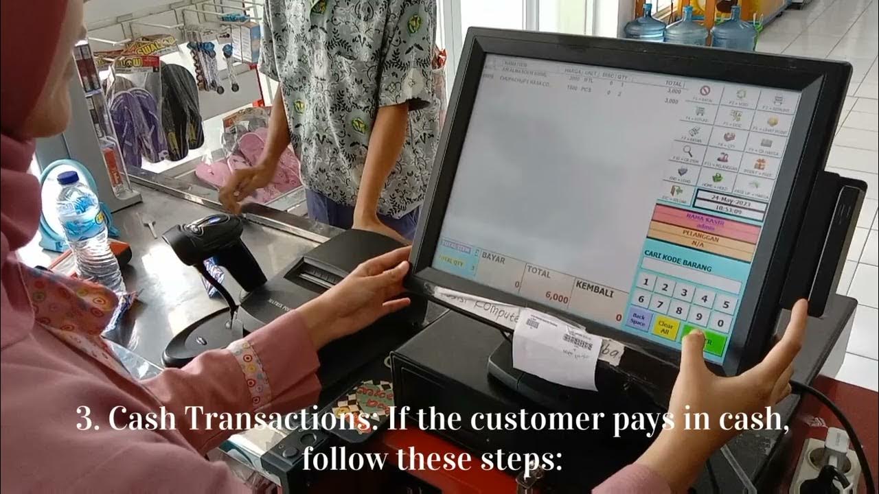How to operate cash register - YouTube
