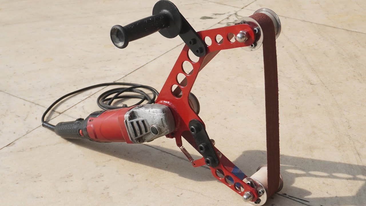 I build a unique tool with my angle grinder that can grind and polish ...