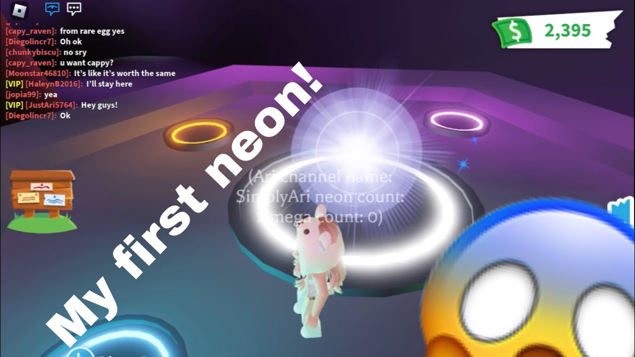 I made my first neon(adopt me roblox) - YouTube