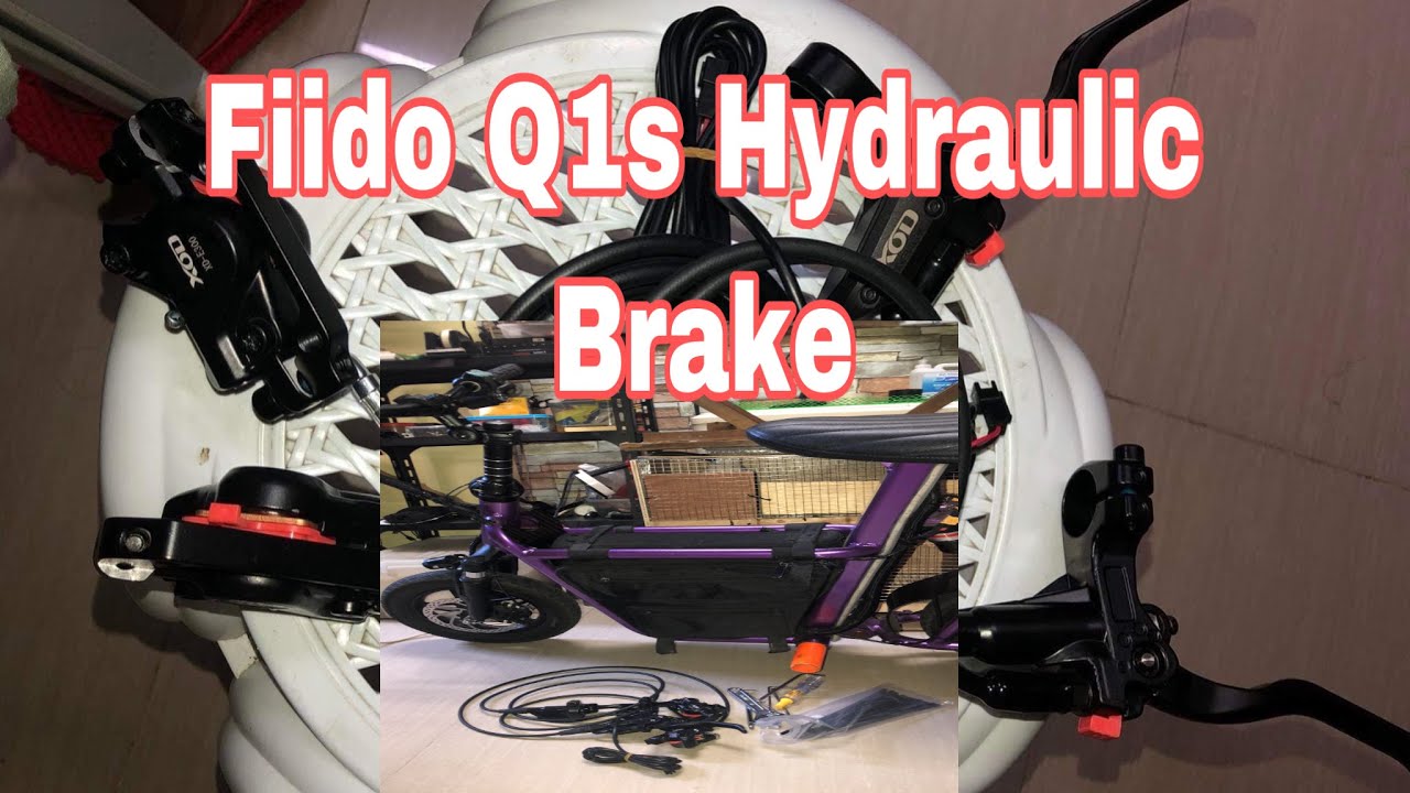 Fiido Q1s Change Brake from Mechanical to Fully Hydraulic - YouTube