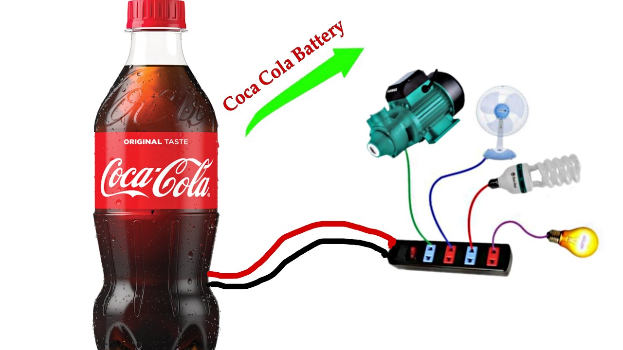 I Turn Coca Cola Drink into a Free 220v Battery, Lifetime Electricity ...