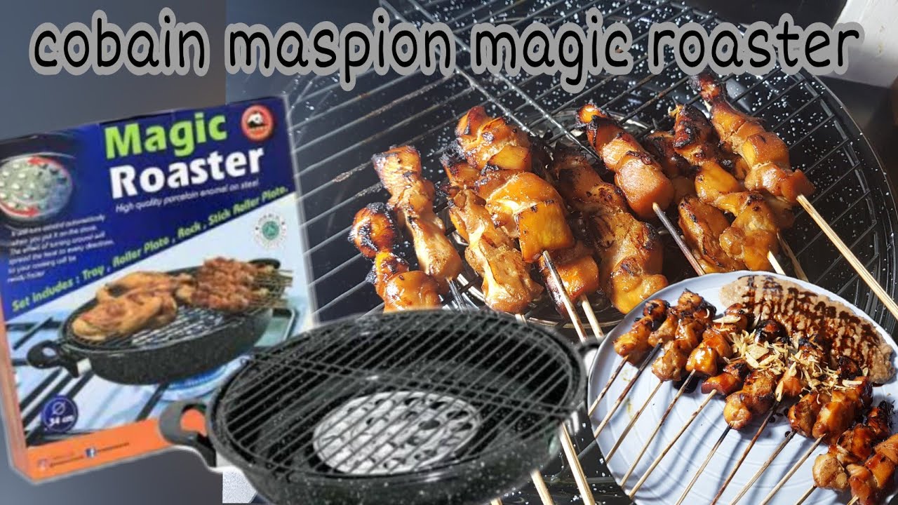 Cobain maspion magic roaster. Bisa panggang sate gak yah? - YouTube