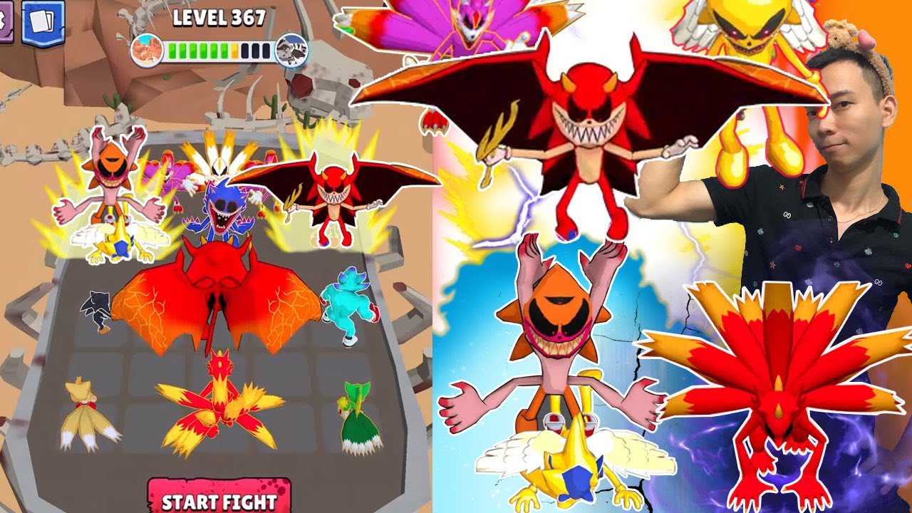 Nhật Minh Hợp Nhất Nhím Sonic Cáo 9 Đuôi Vô Cùng Mạnh Trong Merge Fight ...