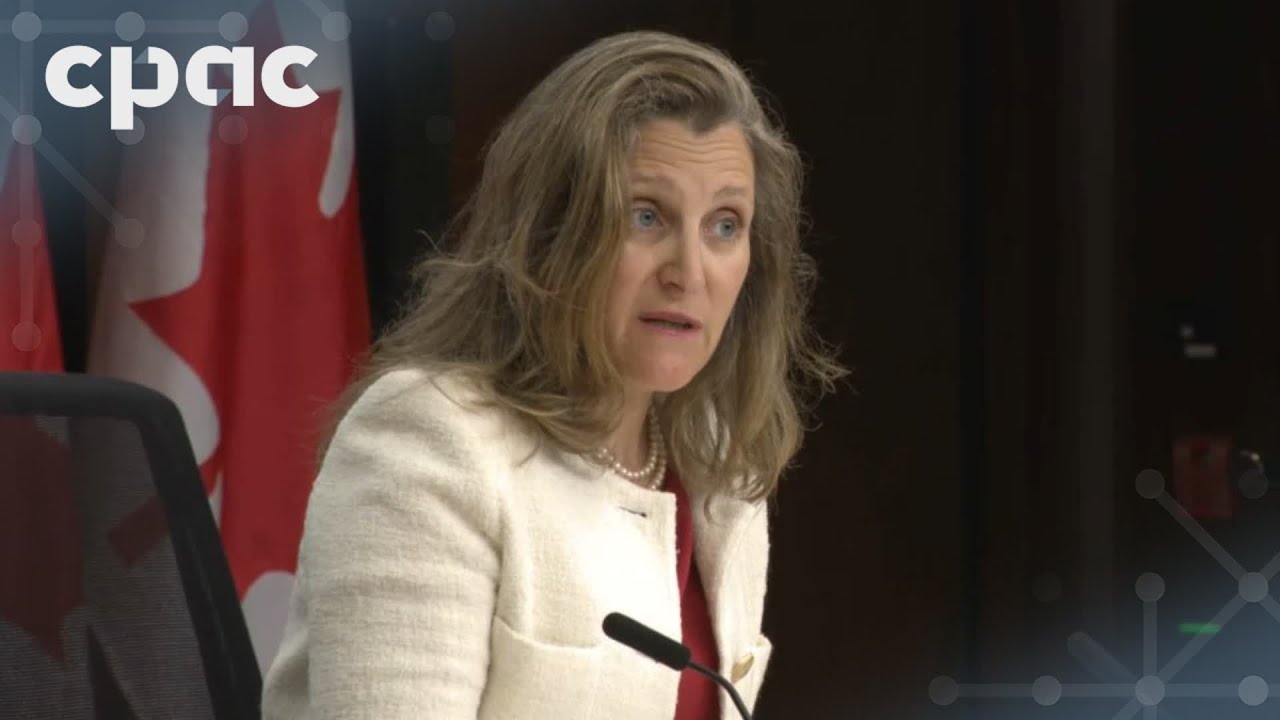 Minister Freeland on housing funds, foreign interference report – June 4, 2024 - YouTube