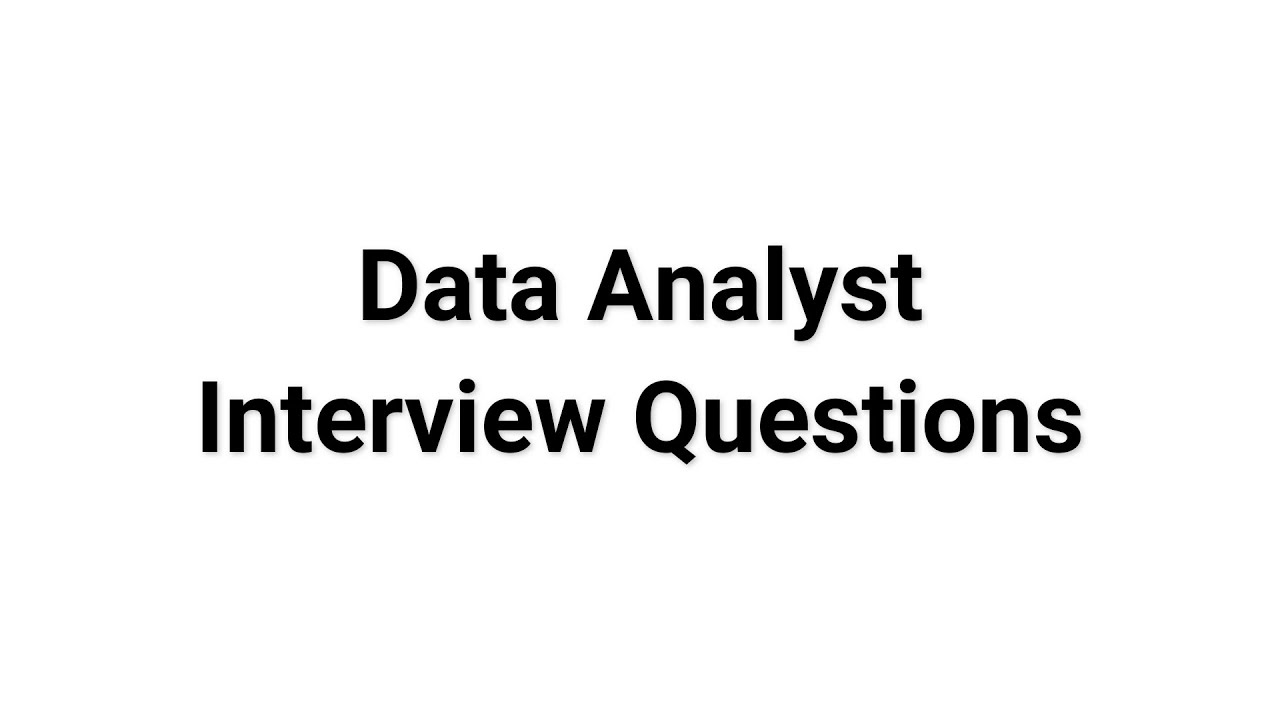 Data Analyst Interview Questions 1 3 Years Datavisualization Powerbi Dataanalysis