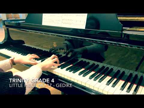 Trinity Grade 4 Little Piece no.17 by Gedike - piano syllabus 2018-2020 ...