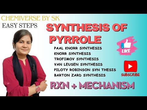 Synthesis Of Pyrrole | Paal-knorr ,knorr, Trofimov, Piloty Robinson,Van ...