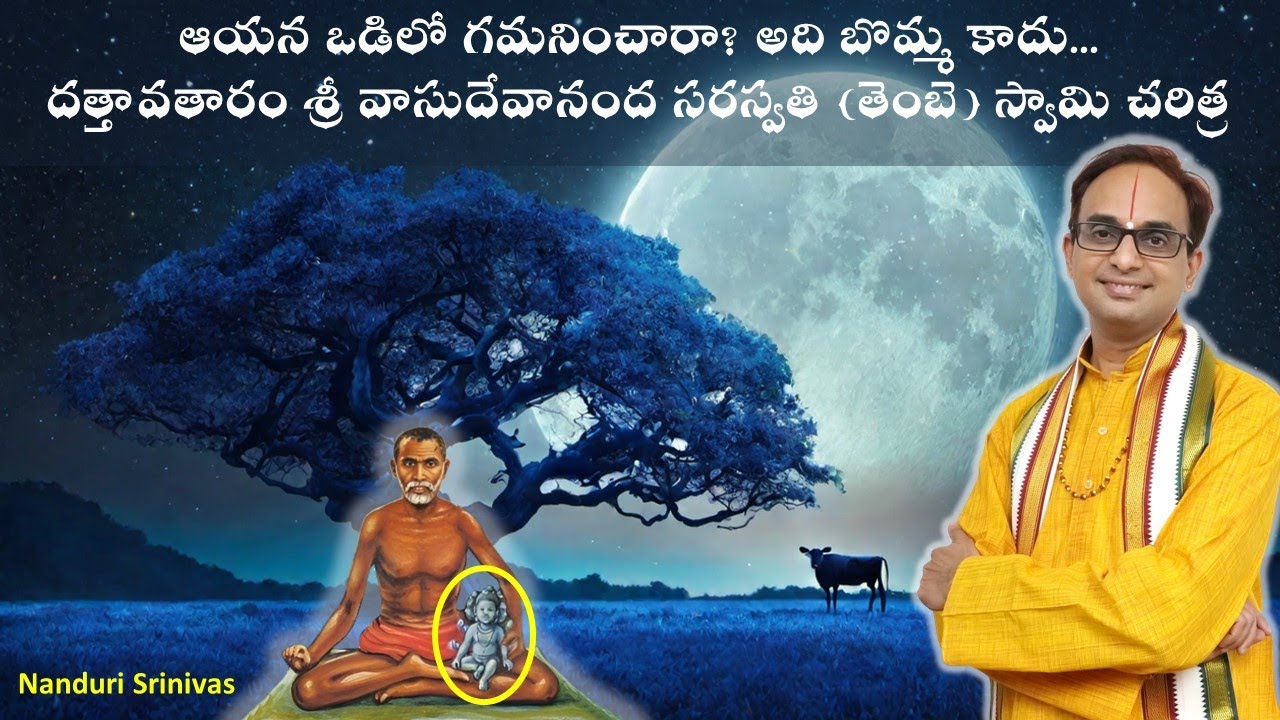 ఆయన ఒడిలో గమనించారా? అది విగ్రహం కాదు | Vasudevananda Saraswathi (Tembe ...