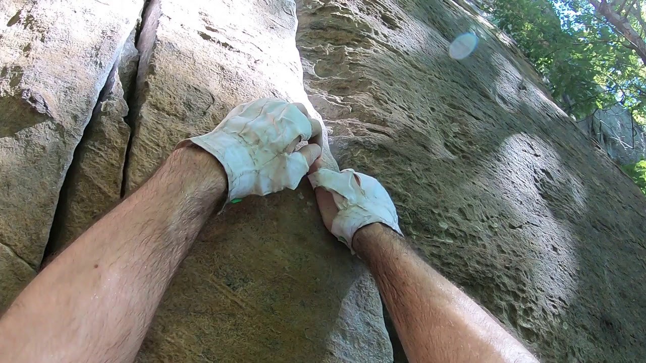 Trad "Climbing" Broken Chicken Wing (5.9+) - Huge Struggle! - YouTube