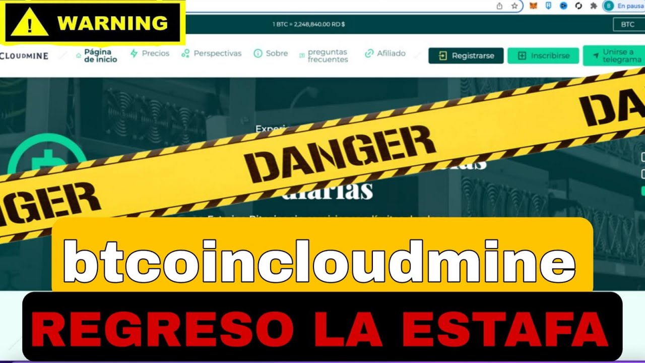 Volvió LA ESTAFA CHAINMINE Con Otro Nombre BTC COIN CLOUDMINE - YouTube
