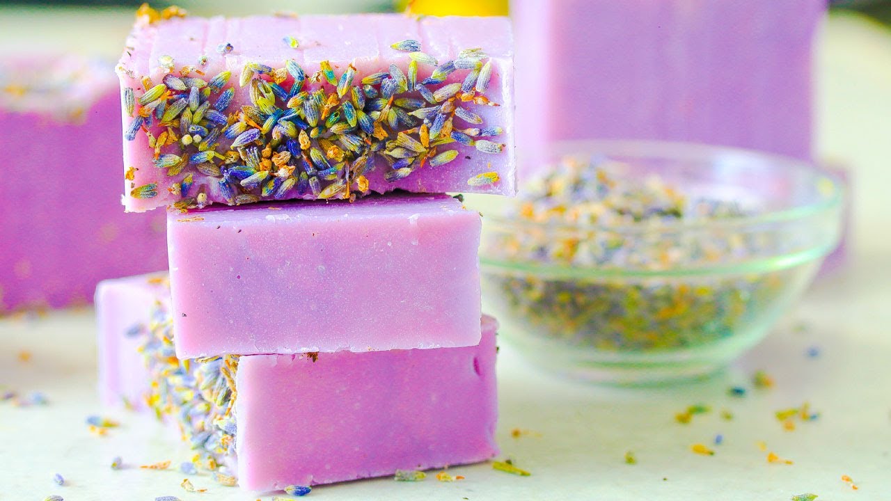 How To Make Lavender Soap For Beginners/Lavender Cold Process Soap ...